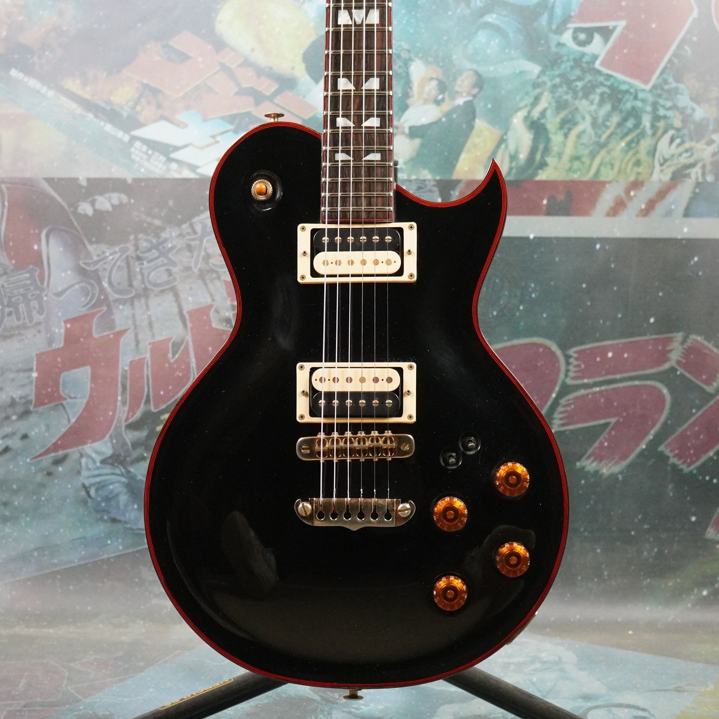 Aria Pro II PE-R100 1982 Black MIJ Japan Matsumoku – Guitarzilla